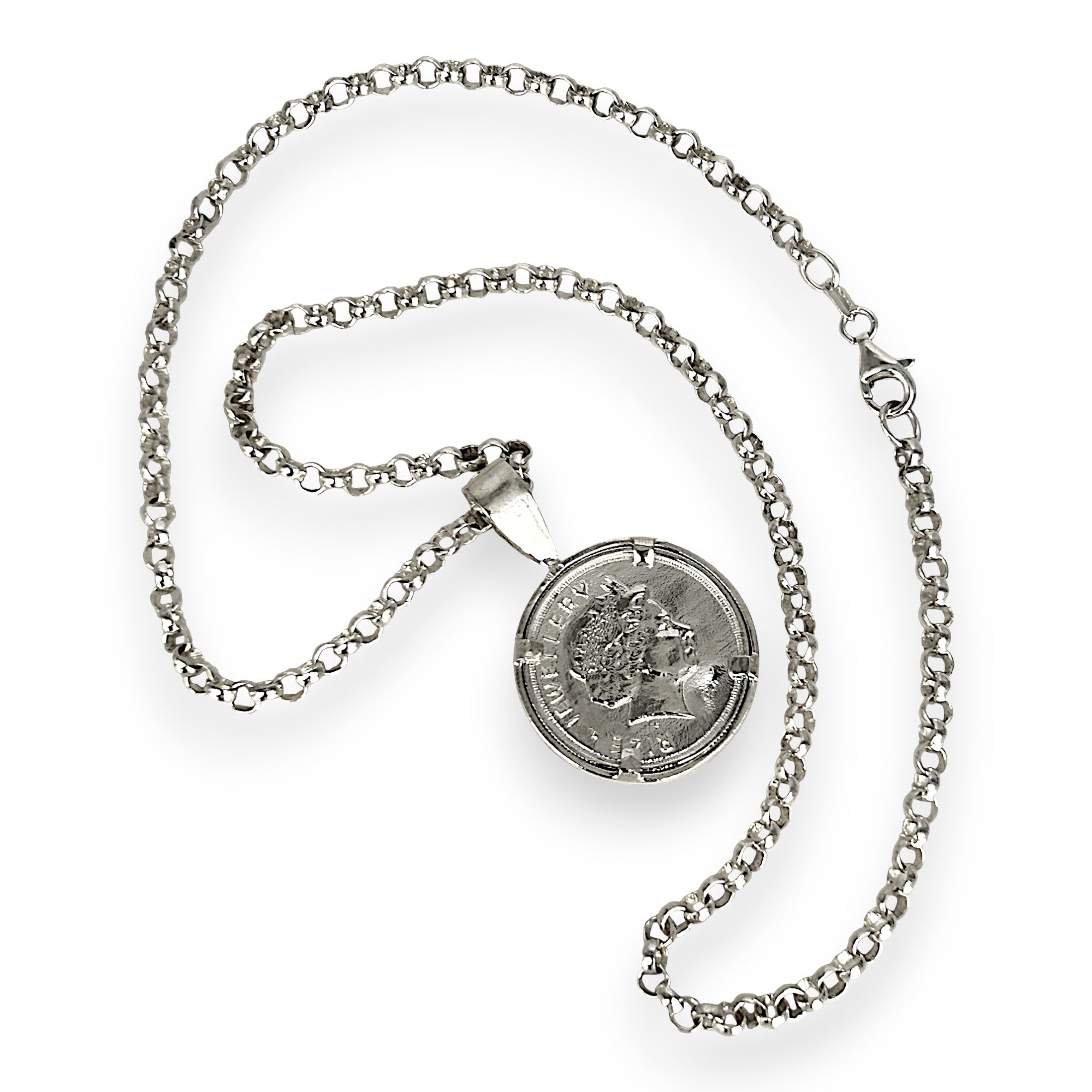SILVER DEAL | Sterling Silver Sovereign Coin Pendant with Chain - Refu ...